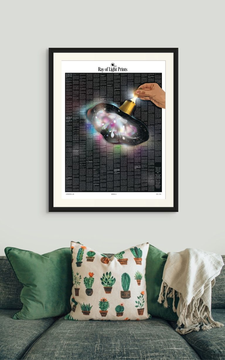Evolution of the Universe Print – Dark Cosmic Wall Art